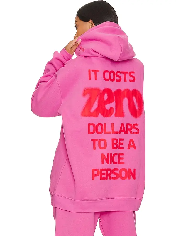 THE MAYFAIR GROUP Printed Fleece Hoodie - Pink