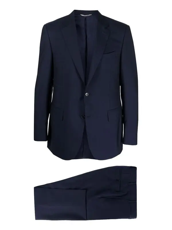 Canali Two Piece Single Breasted Suit - Blue