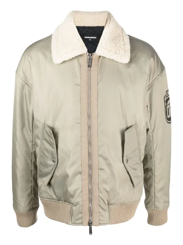 Dsquared2 Logo-print Bomber Jacket - Green