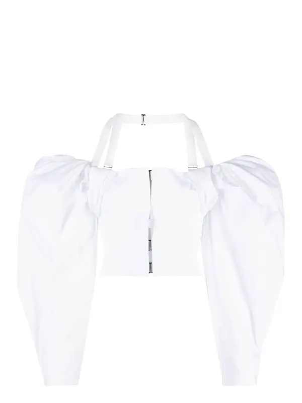 Jacquemus Le Haut Taffetas Blouse - White
