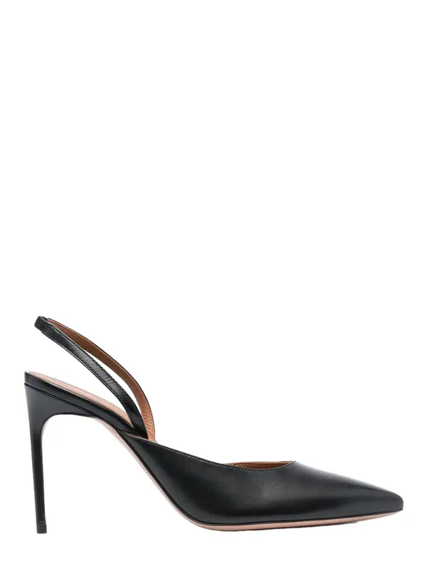 MALONE SOULIERS Gillian 100mm Slingback Pumps - Black