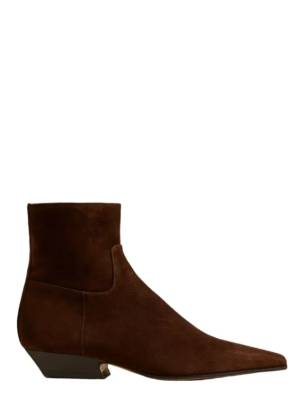 Khaite The Marfa Ankle Boots - Brown