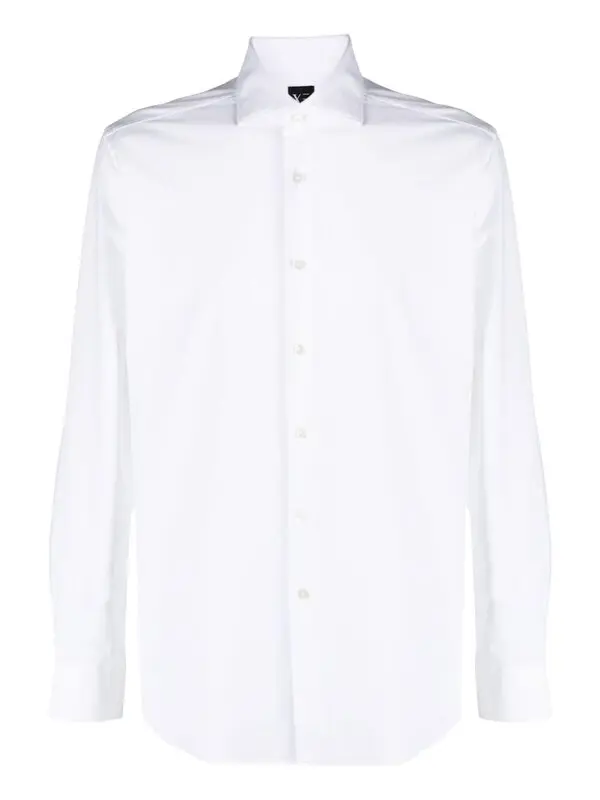 XACUS Button-down Long-sleeve Shirt - White