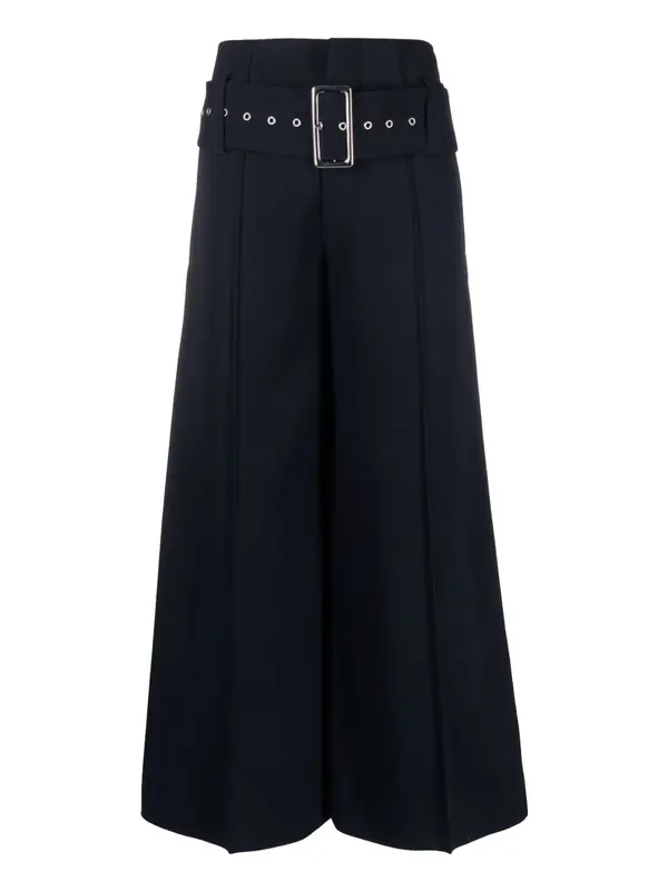 10 CORSO COMO Wide-leg Trousers With Belt - Blue