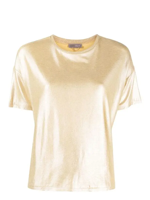 Herno Short-sleeved Jersey T-shirt - Gold