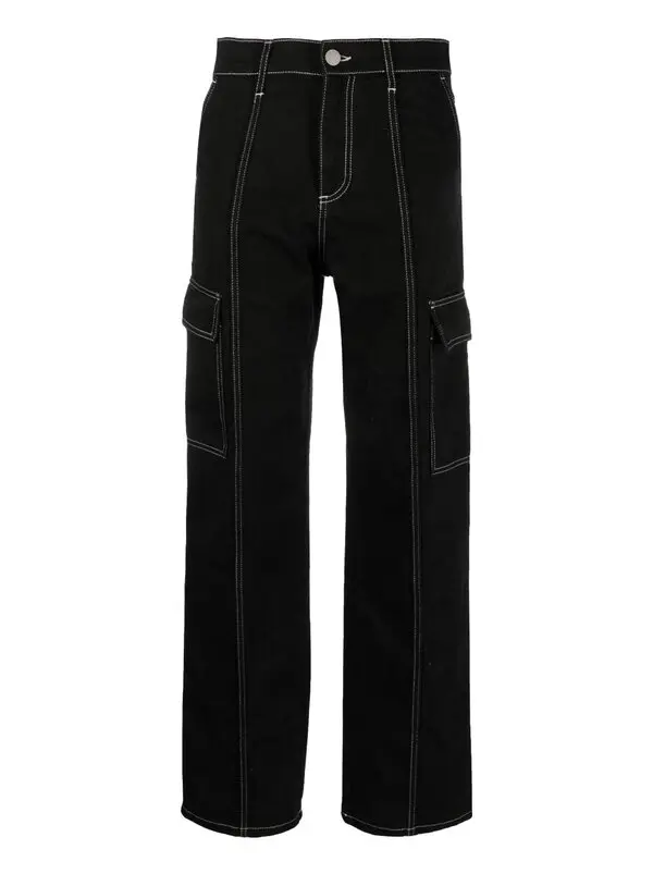 Philosophy Di Lorenzo Serafini Cargo Straight-leg Jeans - Black