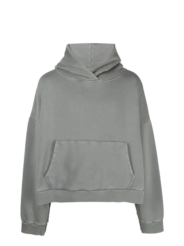 ENTIRE STUDIOS Washed Drop-shoulder Hoodie - Grey