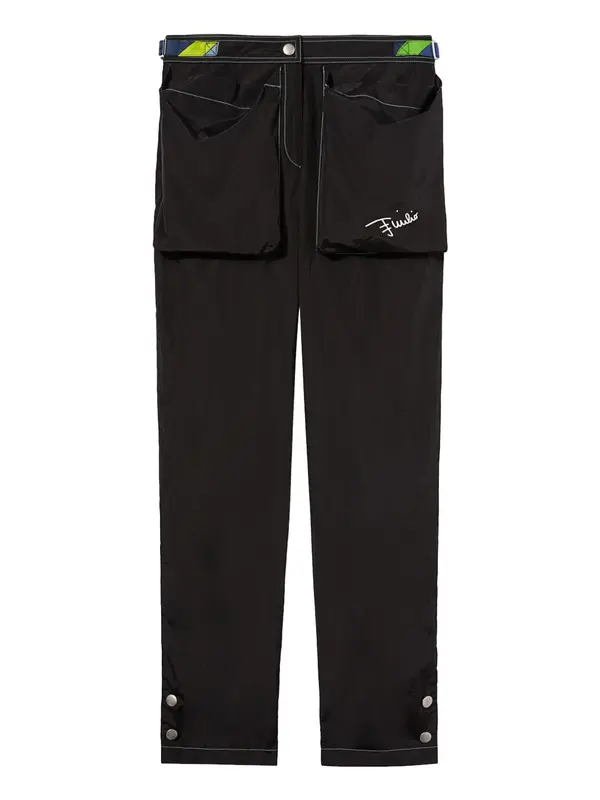 Emilio Pucci Patch-pocket Straight-leg Trousers - Black