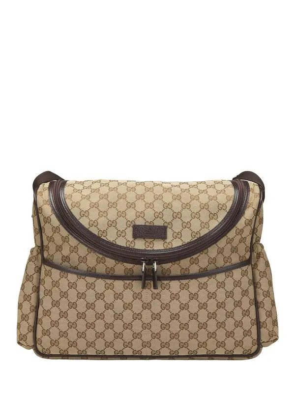Gucci Original Gg Canvas Diaper Bag - Brown