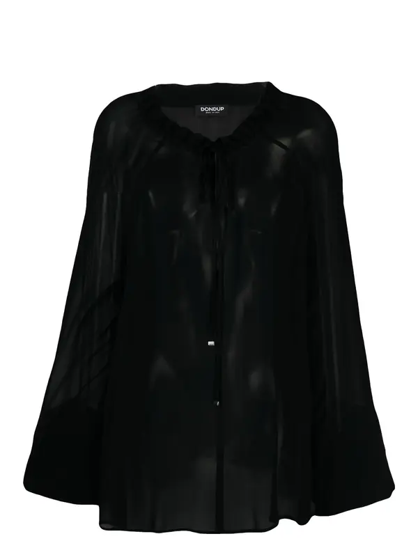 DONDUP Tie-neck Blouse - Black
