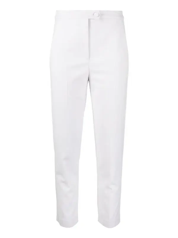 Patrizia Pepe Cropped Tapered Trousers - Grey
