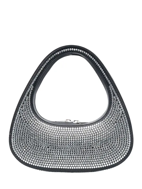 Coperni Mini Swipe Rhinestone-embellished Tote - Black