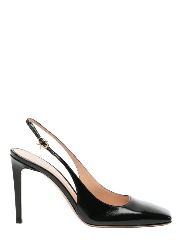 GIANVITO ROSSI 105mm Patent Slingback Pumps - Black