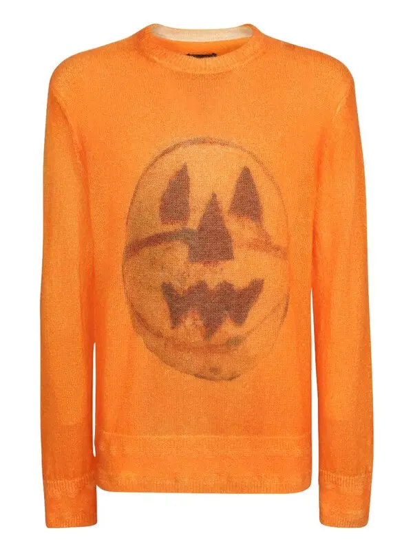Givenchy Graphic Print Cotton Sweatshirt - Orange