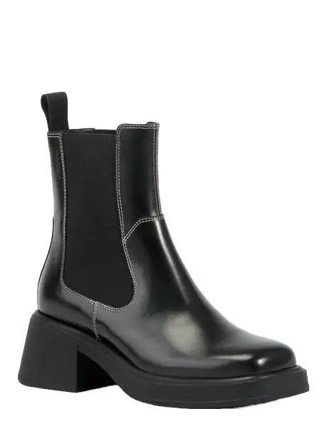 VAGABOND SHOEMAKERS Dorah Chelsea Boot - Black/white Leather