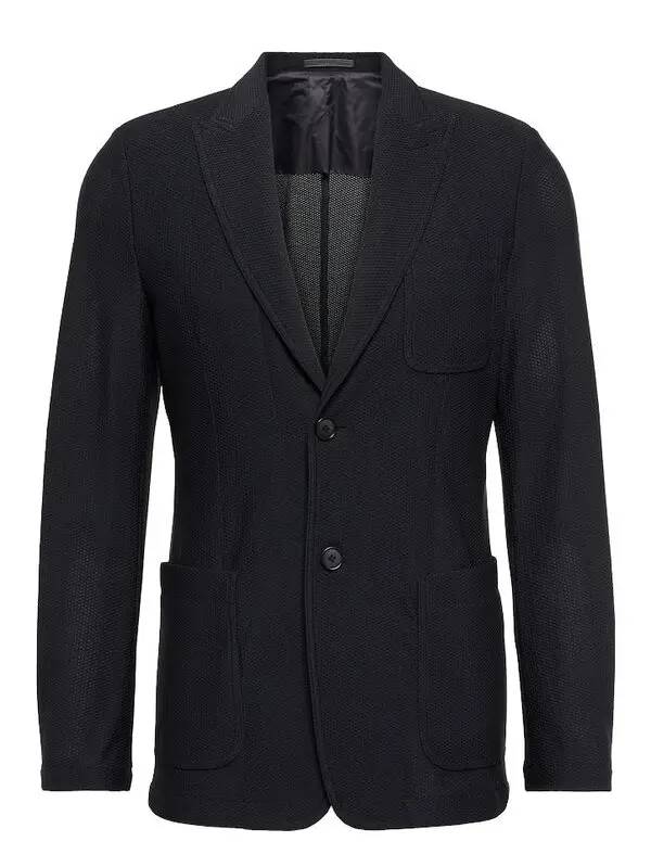 Giorgio Armani Icon Single-breasted Blazer - Black