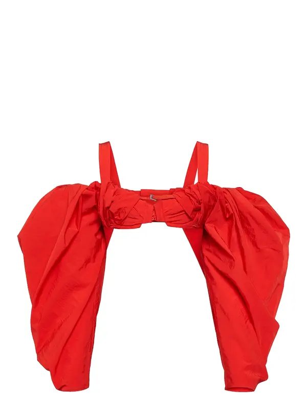 Jacquemus Le Haut Crinoline Bra Top - Red