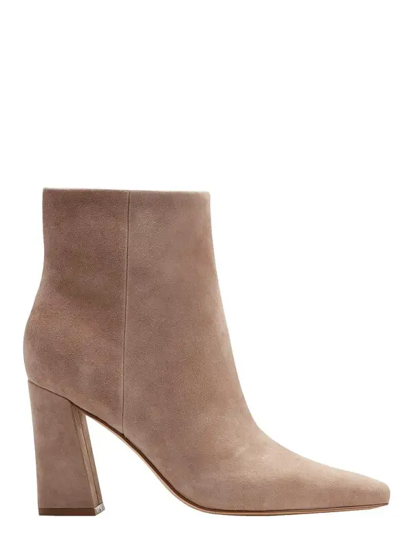 Marc Fisher Yanara Leather Booties - Taupe