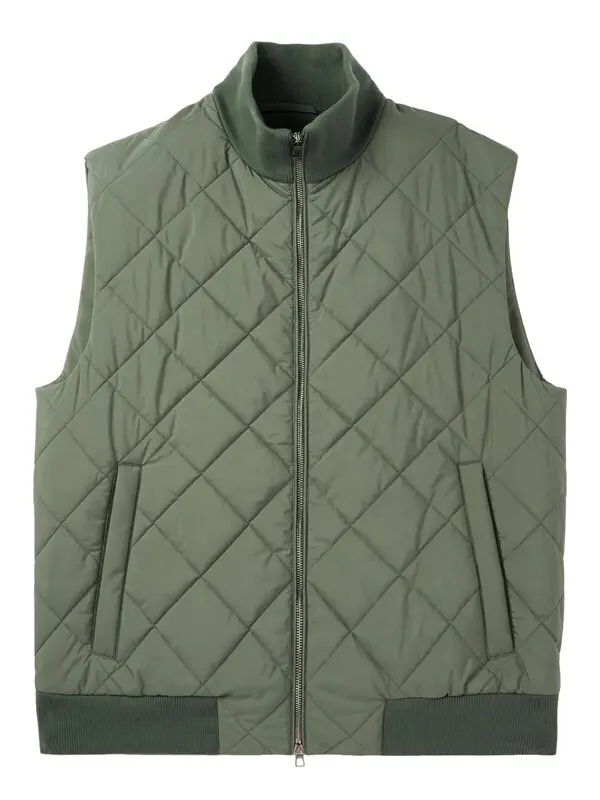 Loro Piana Ampay Quilted Windwish™ Gilet - Green