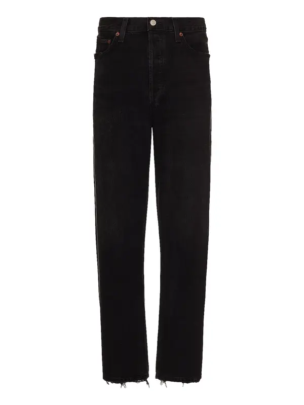 AGOLDE 90's Straight Leg Jeans - Tar