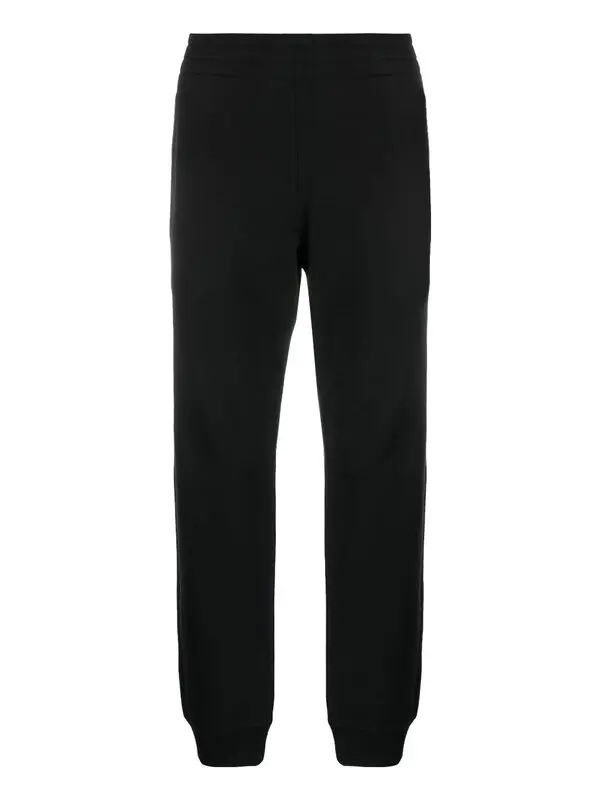 Moschino Logo-patch Elasticated Track Pants - Black