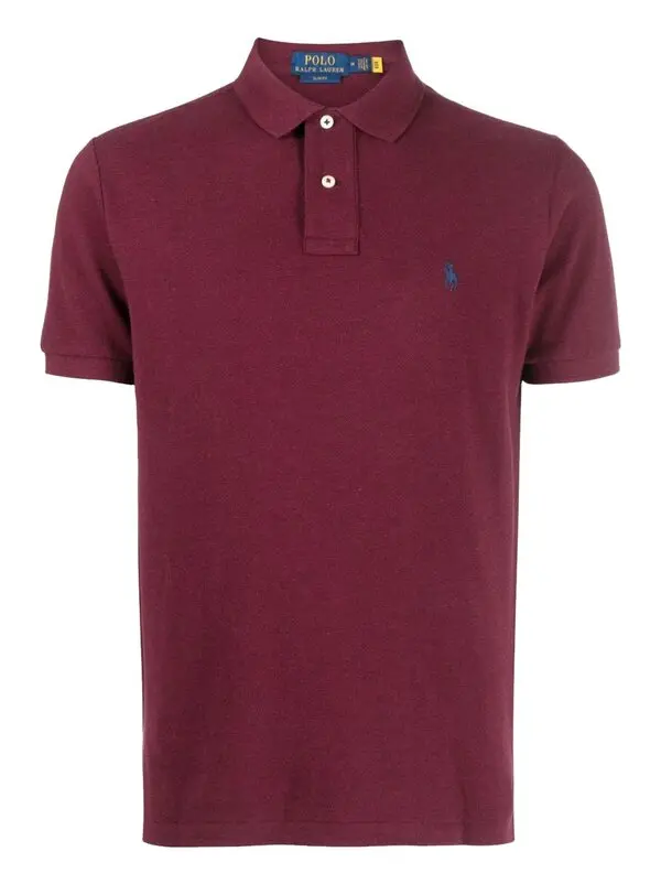Polo Ralph Lauren Logo-embroidered Cotton Polo Shirt - Red