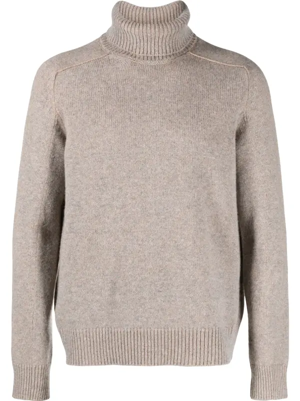 Zegna Roll-neck Jumper - Neutrals