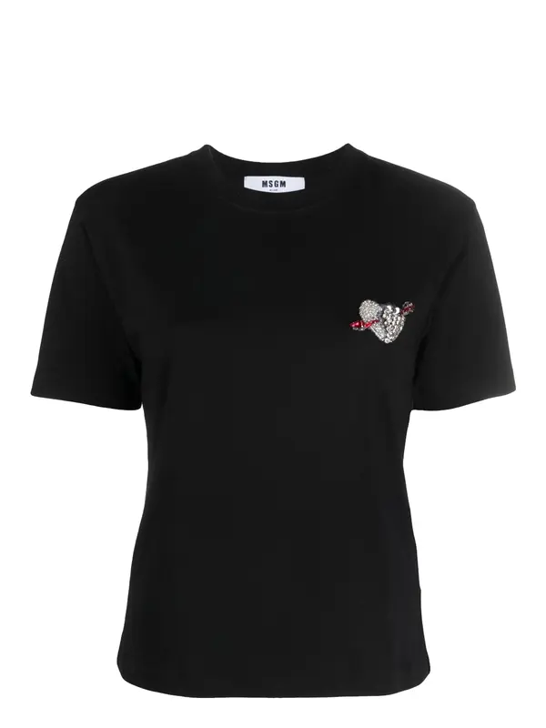 MSGM Logo-print T-shirt - Black