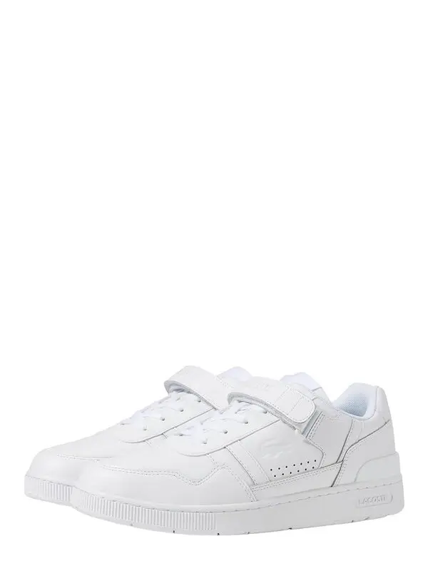 Lacoste T-clip Velcro Leather Sneakers - White