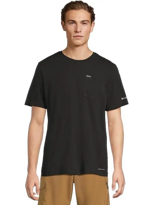 Columbia Thistletown Hillstm Pocket Tee Clothing Safari Heather - Black