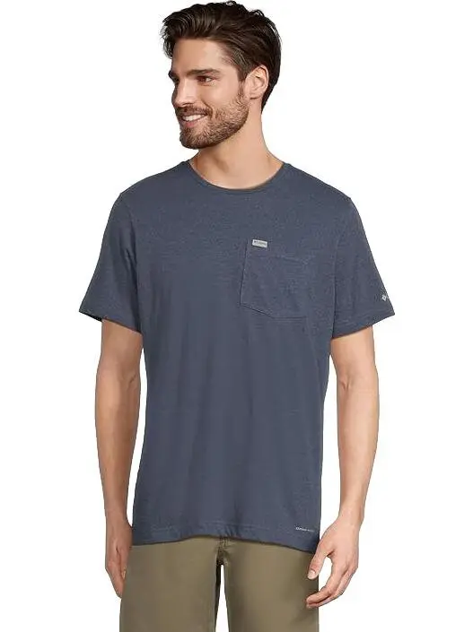 Columbia Thistletown Hillstm Pocket Tee Clothing Safari Heather - Navy
