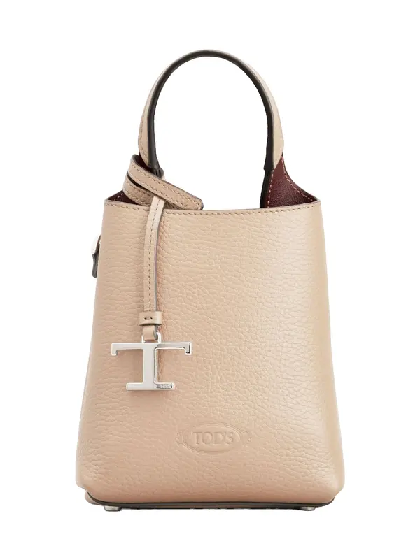 TOD'S Mini Leather Bag - Neutrals
