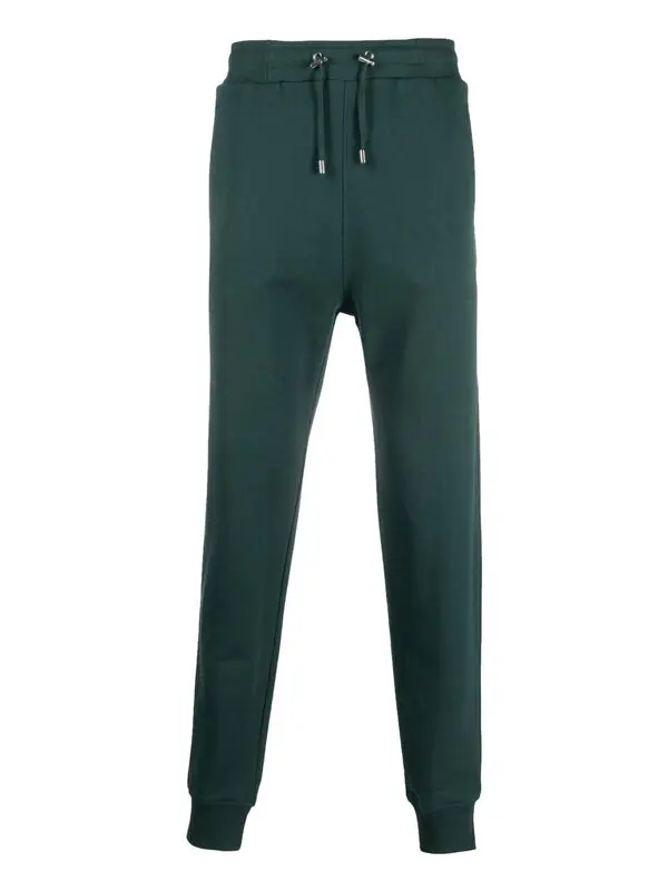 Balmain Logo-patch Cotton Track Pants - Green