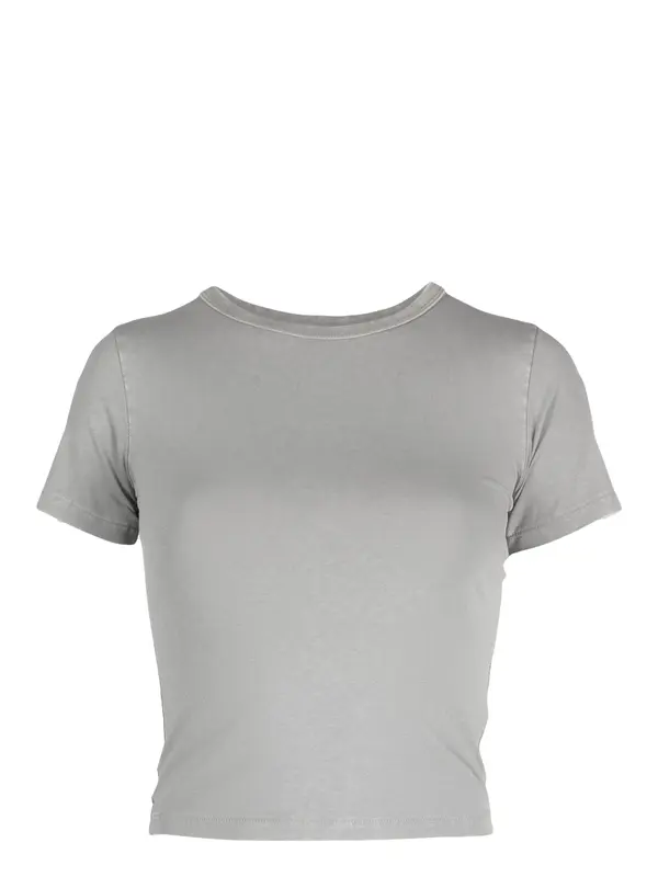 ENTIRE STUDIOS Round-neck Cropped T-shirt - Grey