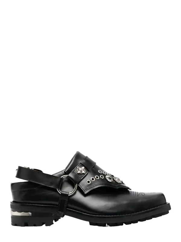 TOGA VIRILIS Studded 40mm Leather Loafers - Black