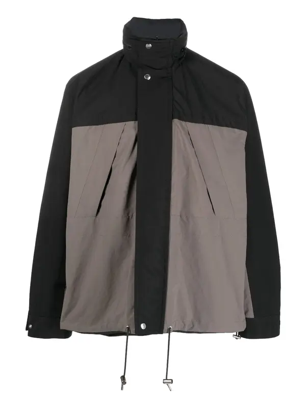 Sacai Funnel-neck Reversible Jacket - Neutrals