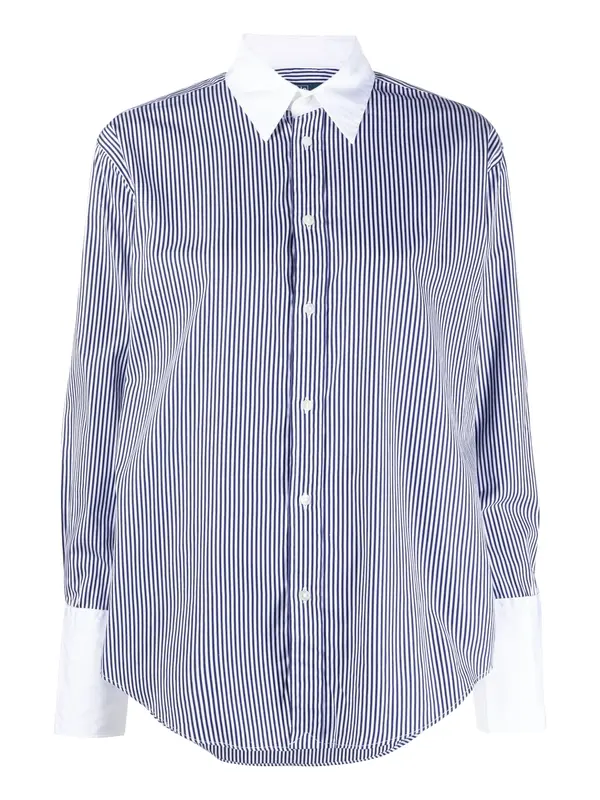 Polo Ralph Lauren Striped Cotton Shirt - Blue