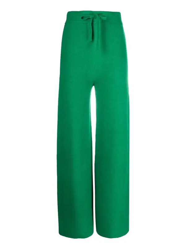 Patrizia Pepe Knitted Wide-leg Trousers - Green
