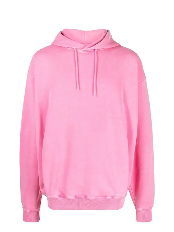 Martine Rose Logo-print Cotton Hoodie - Pink