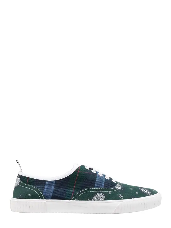 Thom Browne Heritage Mix-print Sneakers - Green