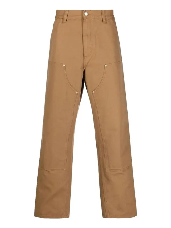 Carhartt Work In Progress Double Knee Organic Cotton Trousers - Brown
