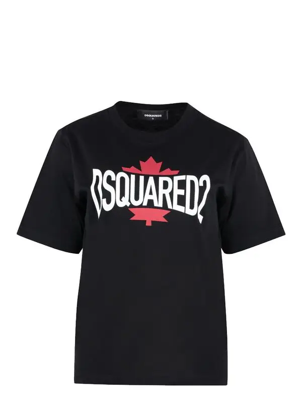 Dsquared2 Short Sleeve Printed T-shirt - Black