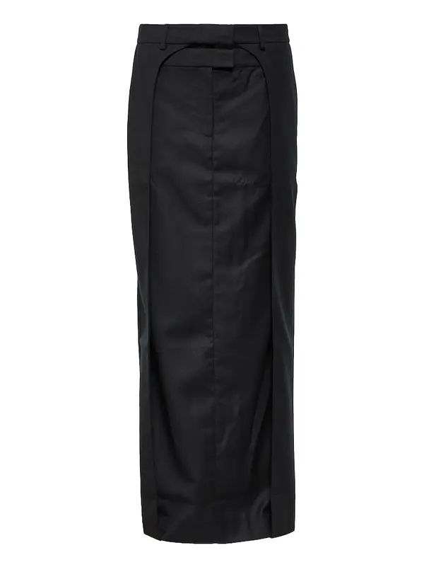 AYA MUSE Fera Pleated Maxi Skirt - Black
