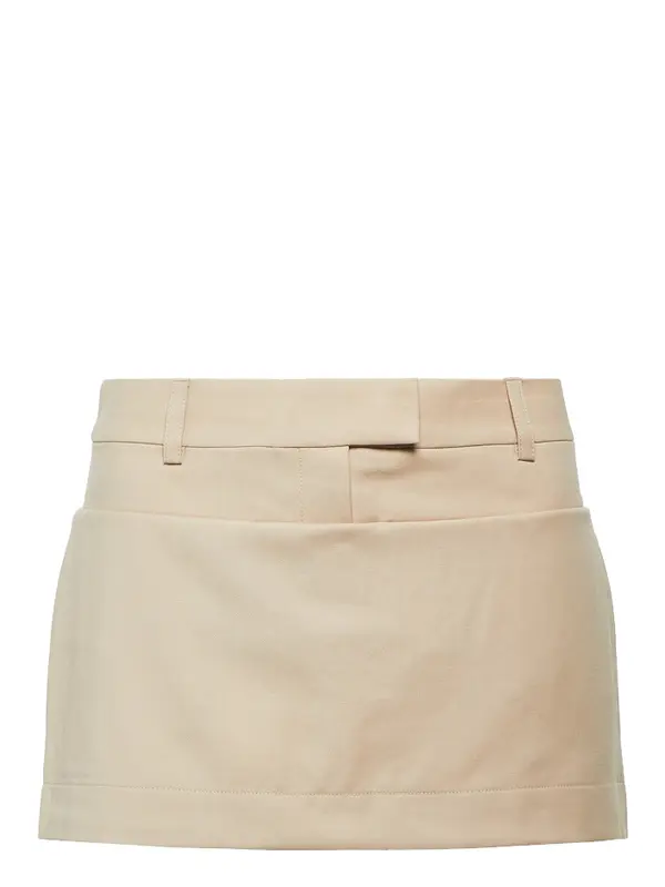 AYA MUSE Lacun Wool Miniskirt - Beige