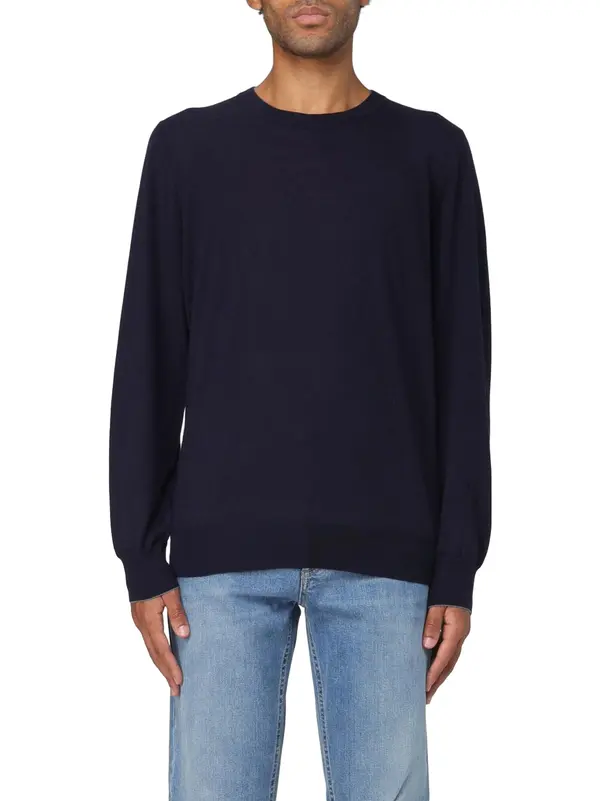 Brunello Cucinelli Virgin Wool And Cashmere Pullover - Navy