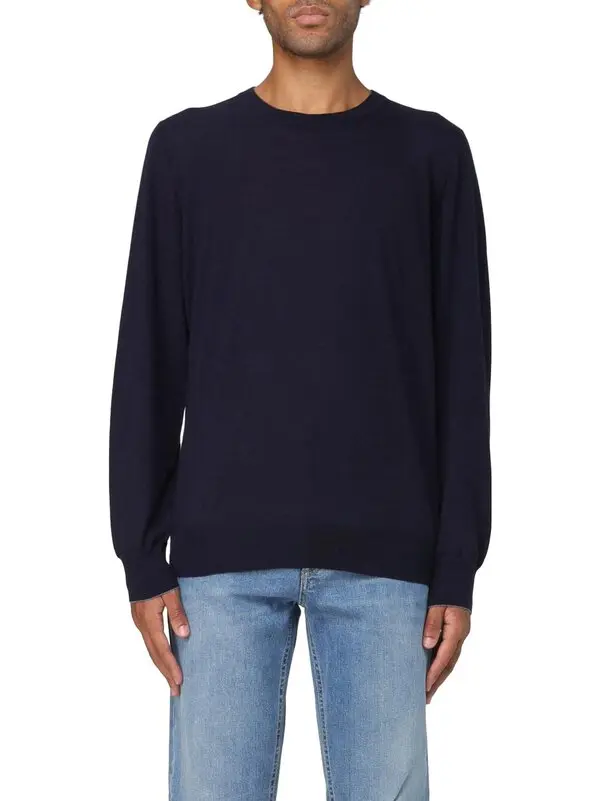 Brunello Cucinelli Virgin Wool And Cashmere Pullover - Navy