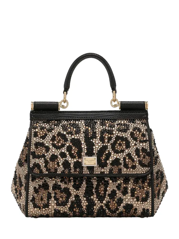 Dolce & Gabbana Medium Sicily Handbag - Animal Print