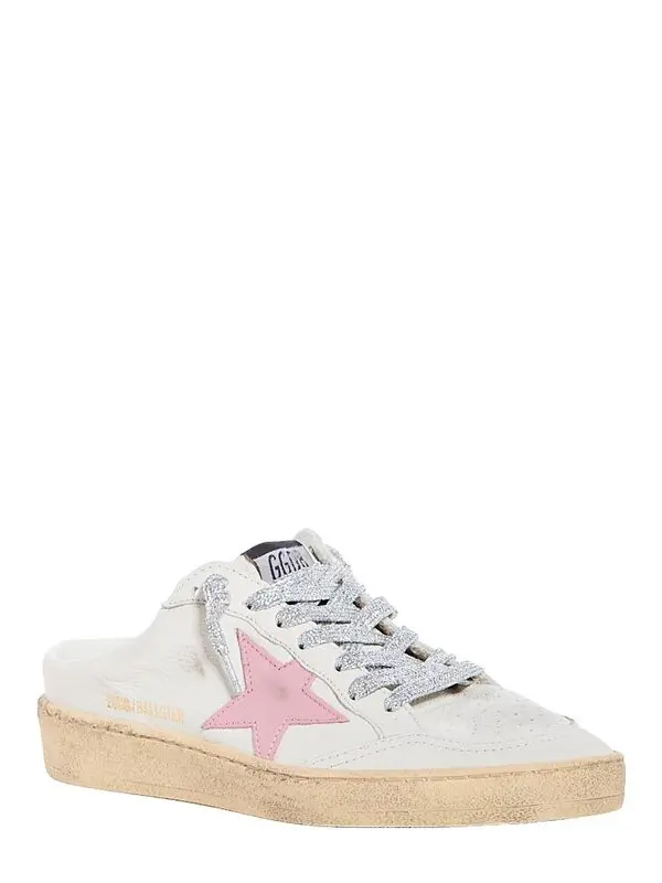 GOLDEN GOOSE Ball Star Mule Sneakers - White Antique