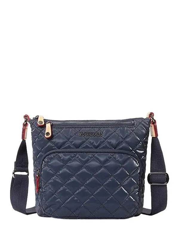 Mz Wallace Metro Scout Crossbody - Ink Liquid/gunmetal