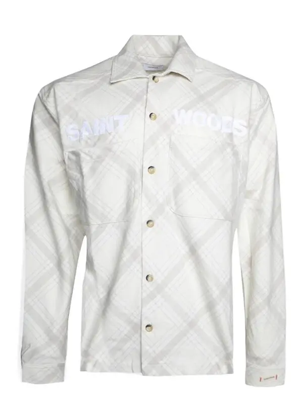 SAINTWOODS Unlined Flanel Shirt - Bone